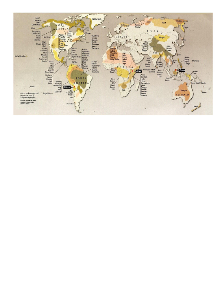 Map Tribes in the World | PDF