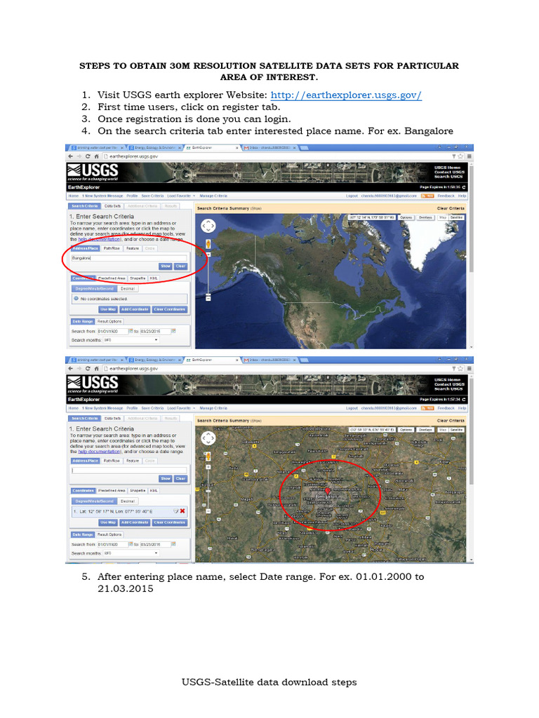 how to download LANDSAT data | PDF