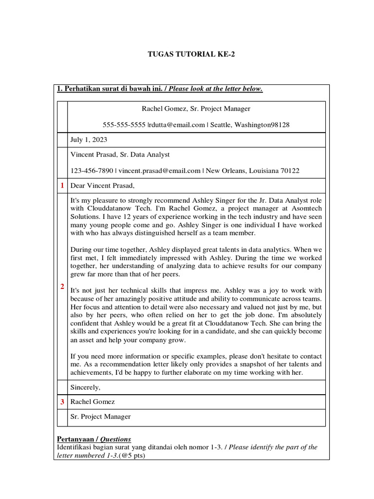 Tugas Tutorial 2 Bahasa Inggris | PDF | Data Analysis | Cognition