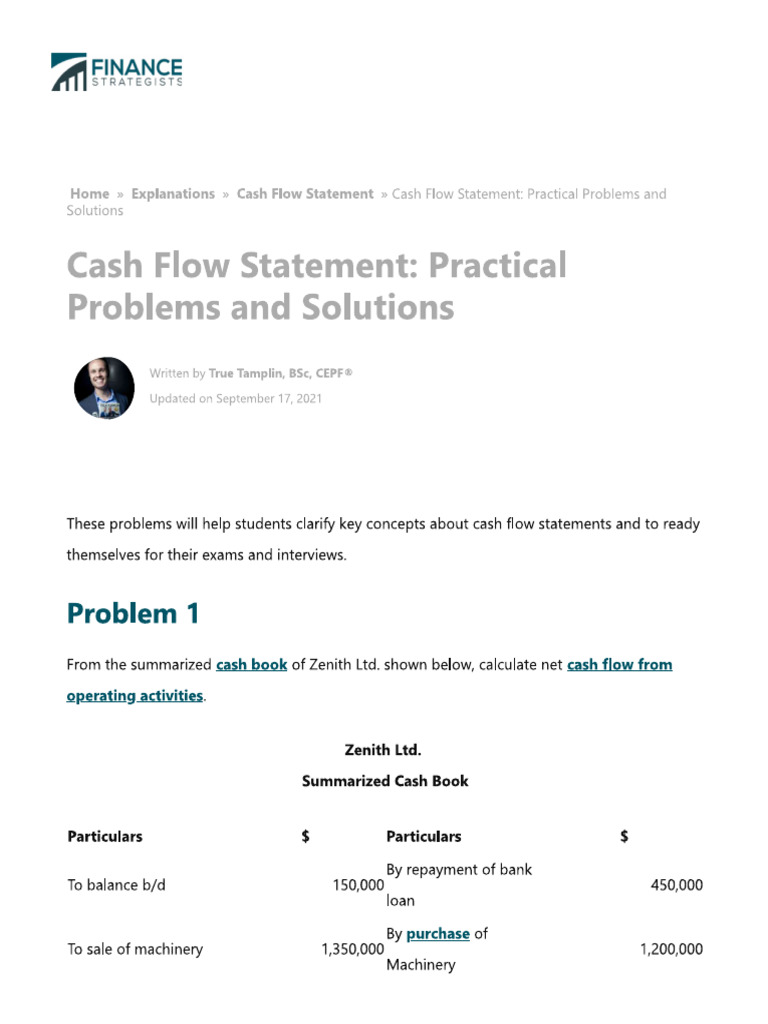 Cash Flow Maths | PDF