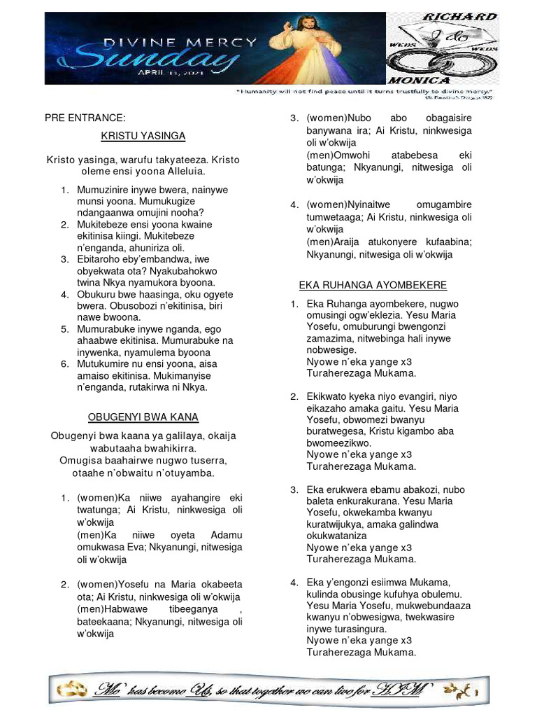 Richard Weds Monica | PDF