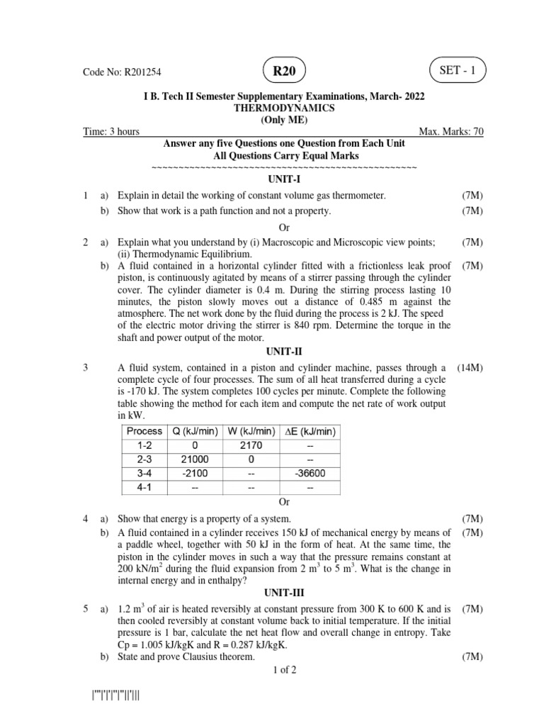 THERMODYNAMICS March 2022 | PDF | Teaching Methods & Materials | Science & Mathematics