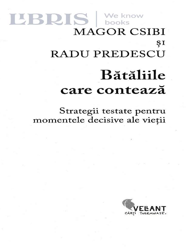 Bataliile Care Conteaza - Magor Csibi | PDF