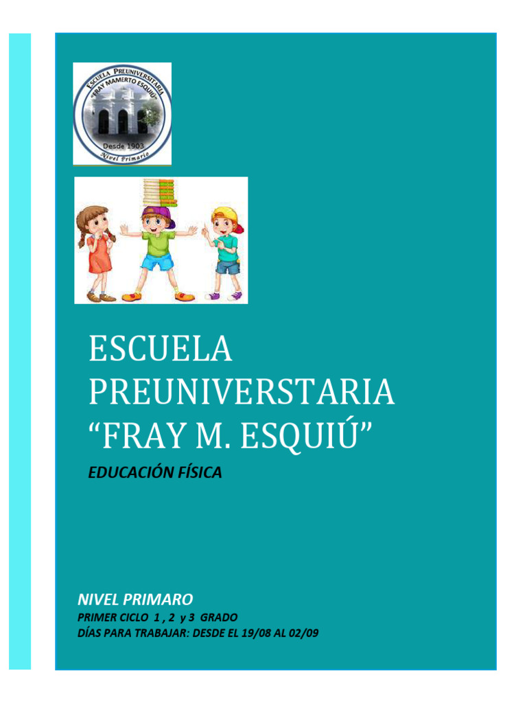 Actividad #8 - 1° CICLO - EDUC FÍSICA | PDF