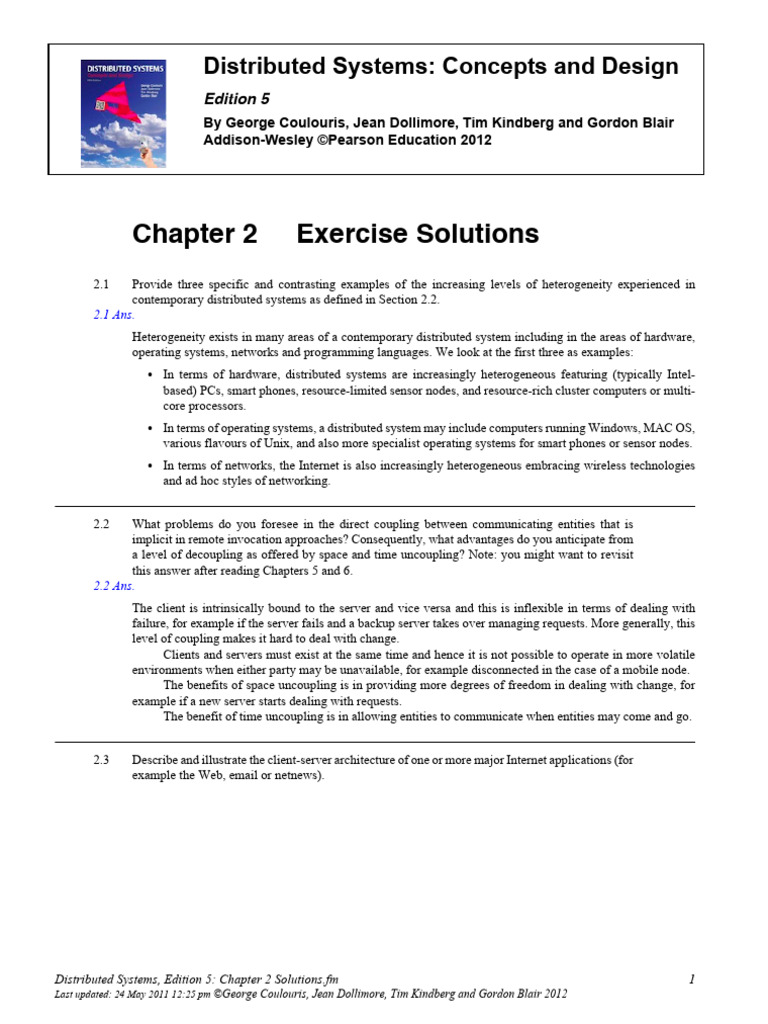 Chapter 2 Solutions | Download Free PDF | Web Server | Networking
