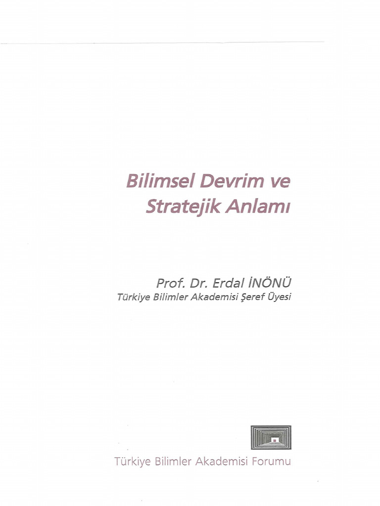 Bilimsel Devrim Ve Stratejik Anlamı | PDF