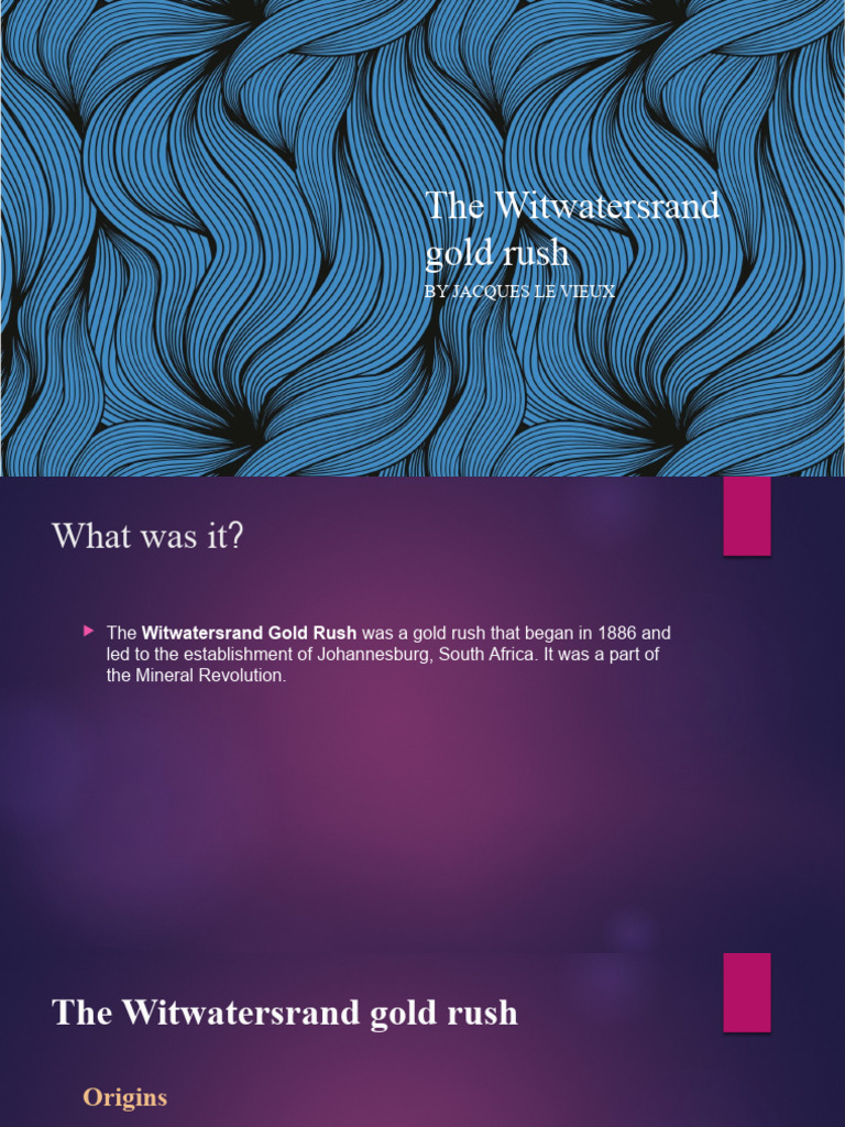 The Witwatersrand Gold Rush Final | PDF | South Africa