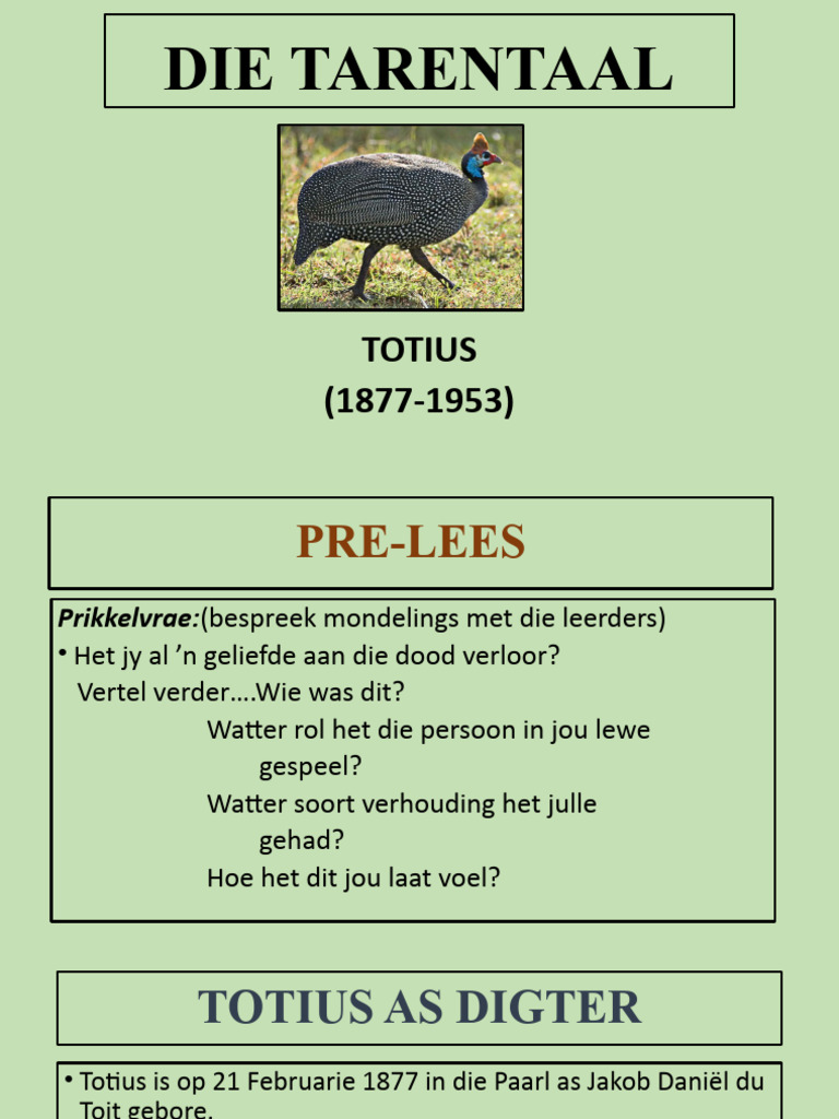 Die Tarentaal 3 | PDF