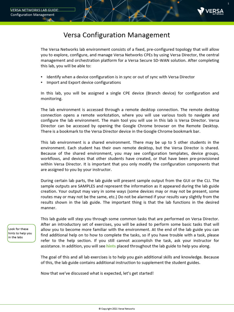 Lab Configuration Management | PDF