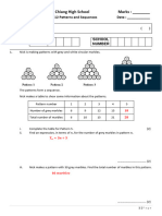 Worksheet 3 Number Patterns Grade 11 Mathematics | PDF | Mathematics
