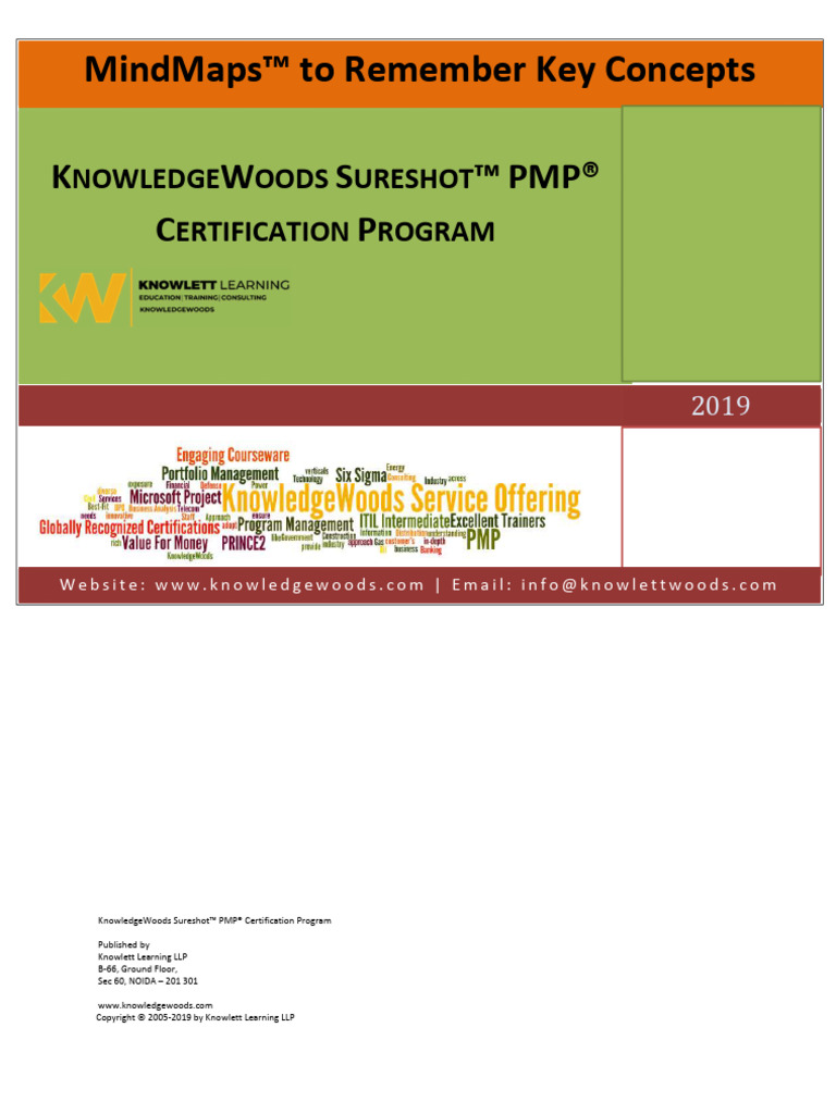 Mindmap PMBOK 6th Edition | Download Free PDF | Project Management | Risk