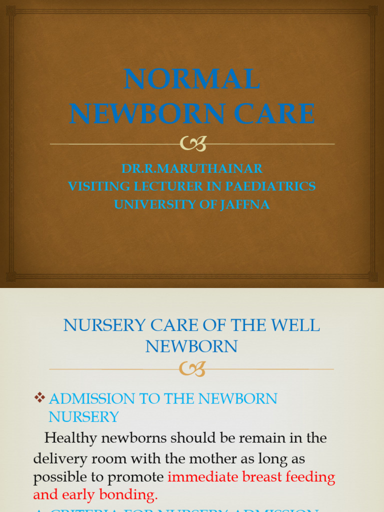 Normal Newborn Care | Download Free PDF | Infants | Breastfeeding