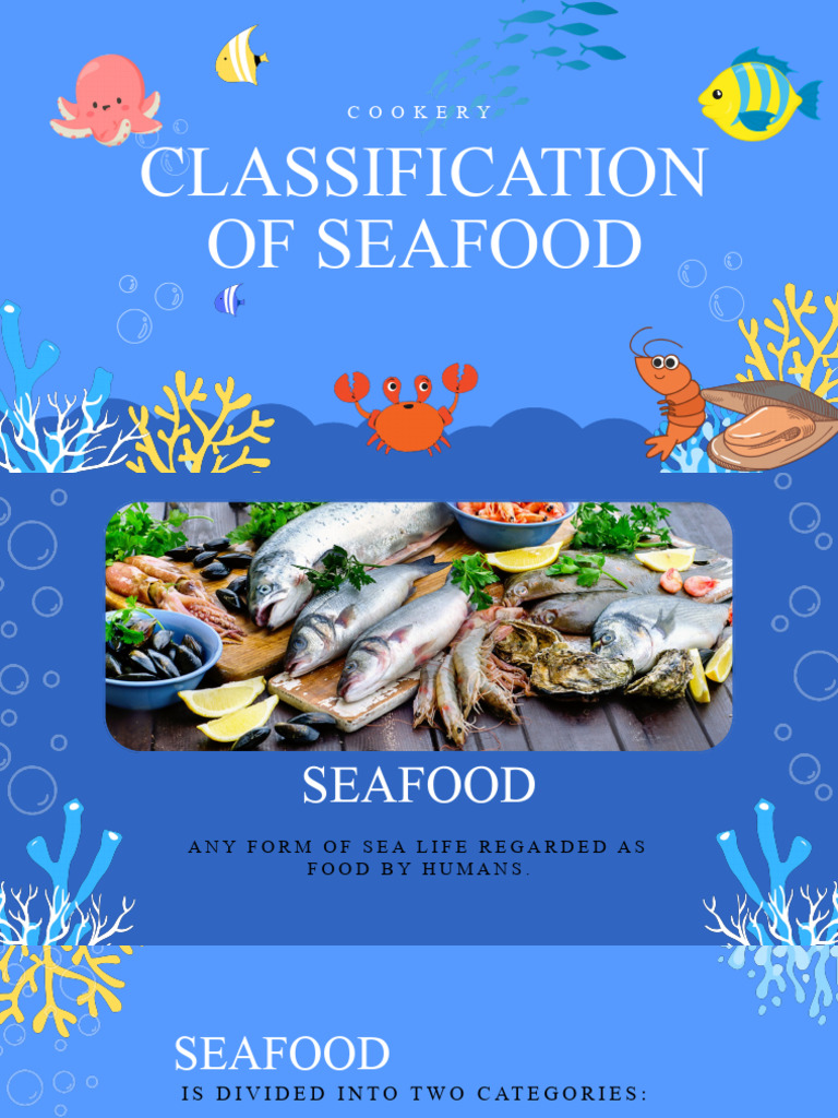 Classification of Seafood | PDF | Fish | Mollusca