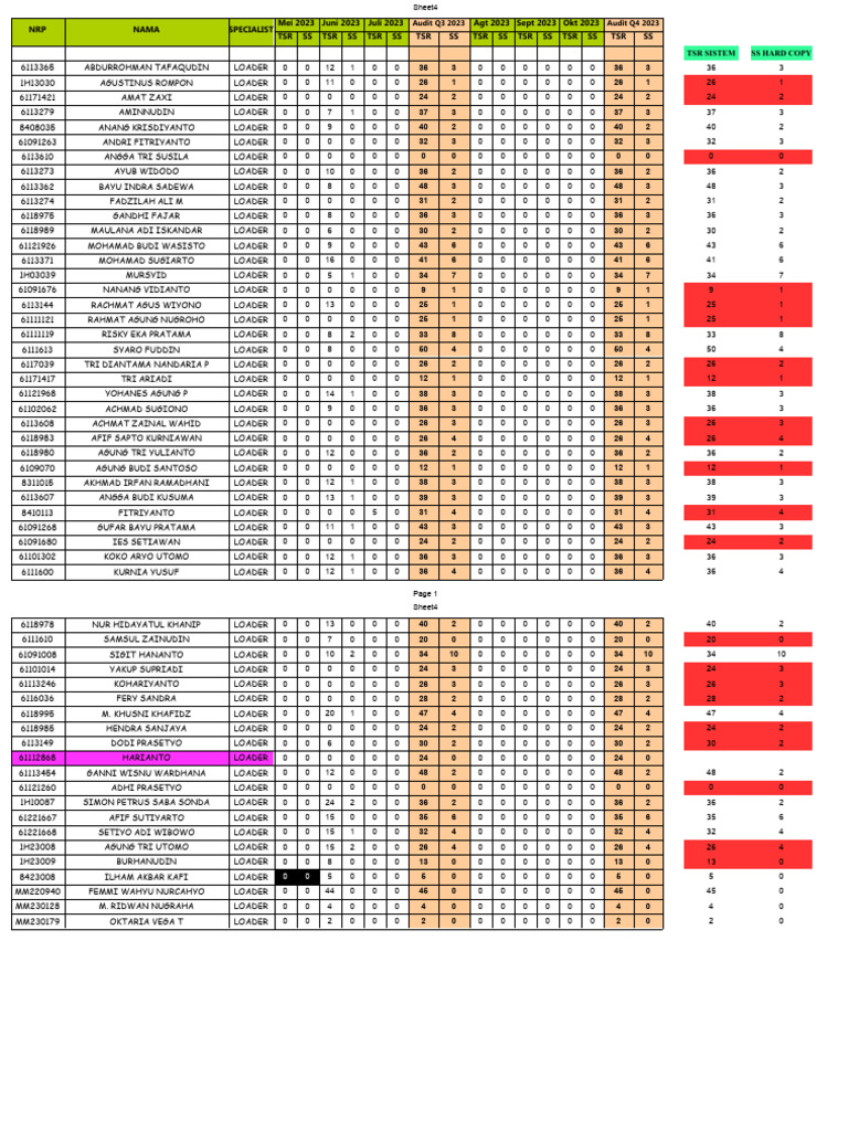 Update TSR Dan SS Loader 2023 | PDF