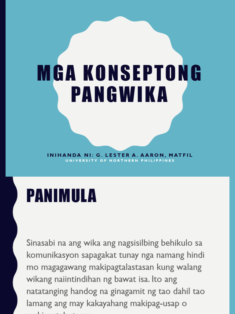 Wika 1 | PDF