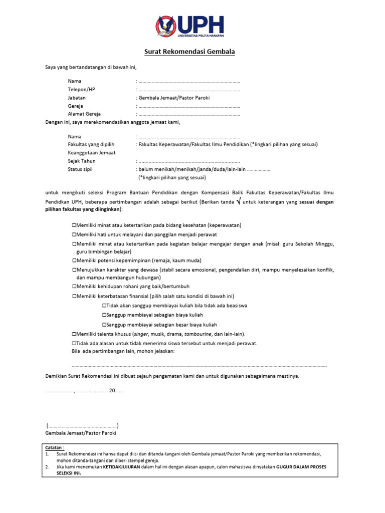 Rekomendasi Gereja Ypph Final | PDF