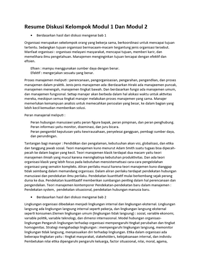 EKMA4116 Rangkuman Modul 1 Dan 2 | PDF | Sains & Matematika