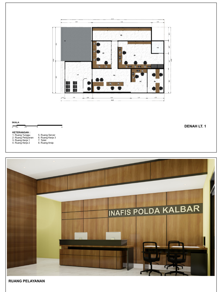 Denah Ruangan Kantor LT. 1 | PDF