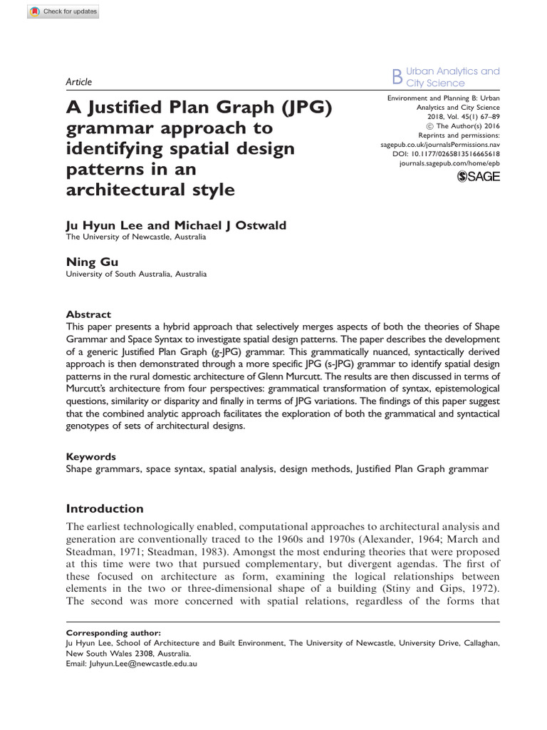 LEE - A Justified Plan Graph JPG Grammar Approach To Identifying ...