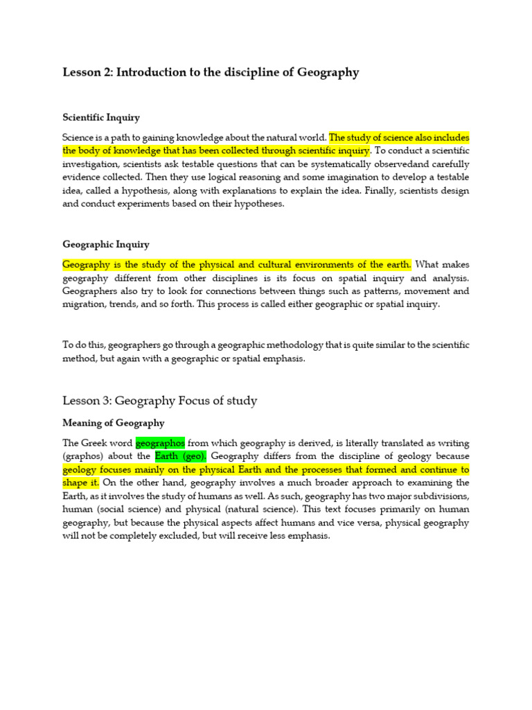 Human and Physical Geography | PDF | Geography | Earth Sciences