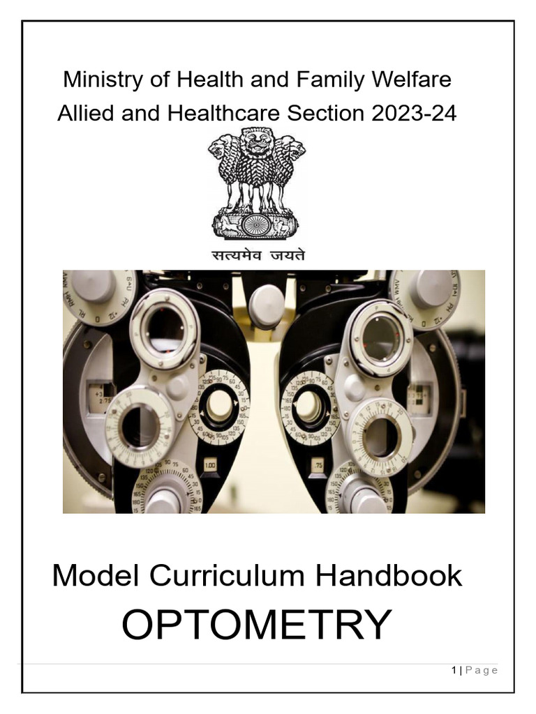 Optometry Curriculum (1) 1 | PDF | Optometry | Health Care
