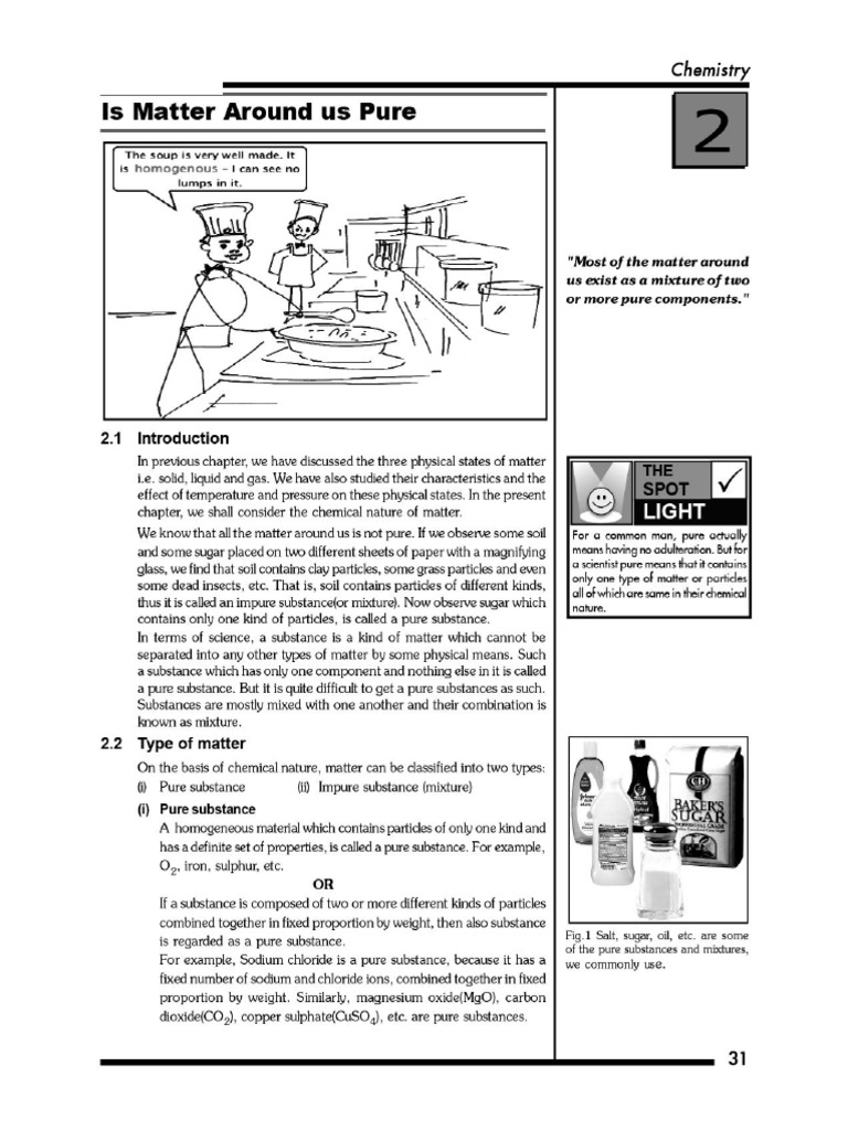 Class 9 Chemistry Is Matter Around Us Pure 1590927218 | PDF