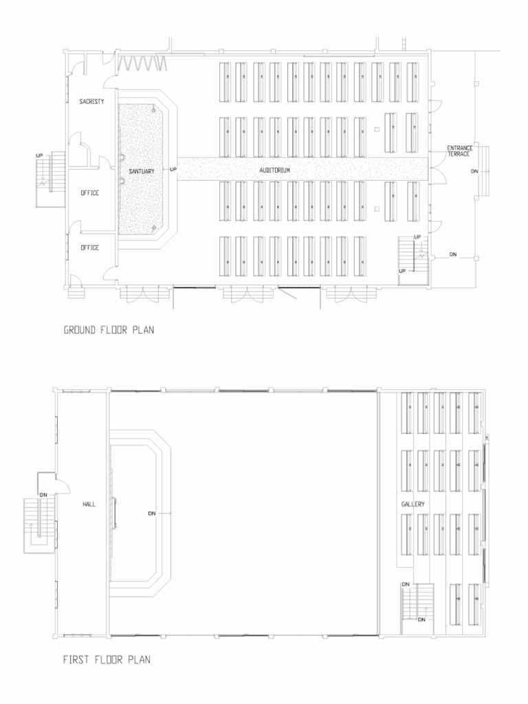 ST MAURICE CHURCH - Floor Plans | PDF