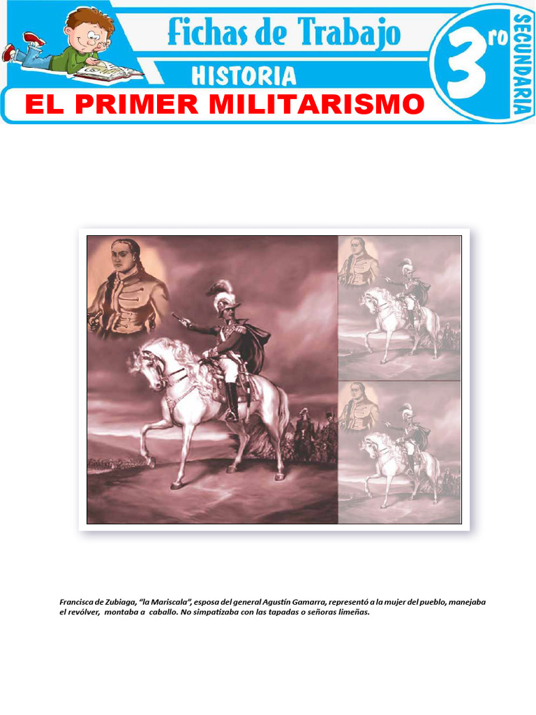 El Primer Militarismo para Tercer Grado de Secundaria | PDF | Perú ...
