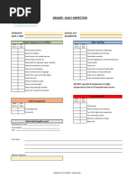 Telehandler Updated Daily Inspection Checklist | PDF