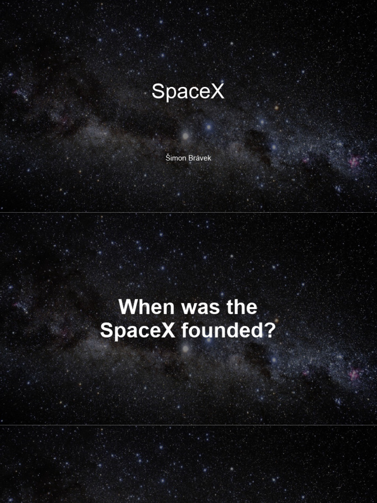 SpaceX II, Presentation | PDF