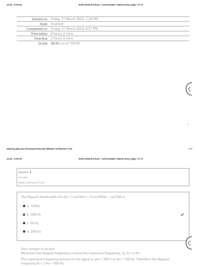 ASTU Exit Model | PDF | Amplifier | Electrical Network