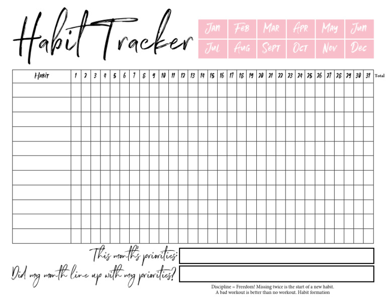 Habit Tracker | PDF