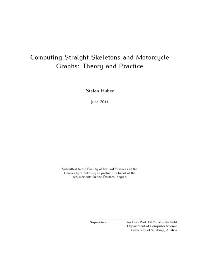 Efficient Straight Skeleton Algorithms | PDF | Vertex (Graph Theory) | Vertex (Geometry)