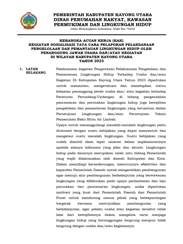 Kak Sosialisasi 2023 | PDF | Bisnis | Teknologi & Rekayasa