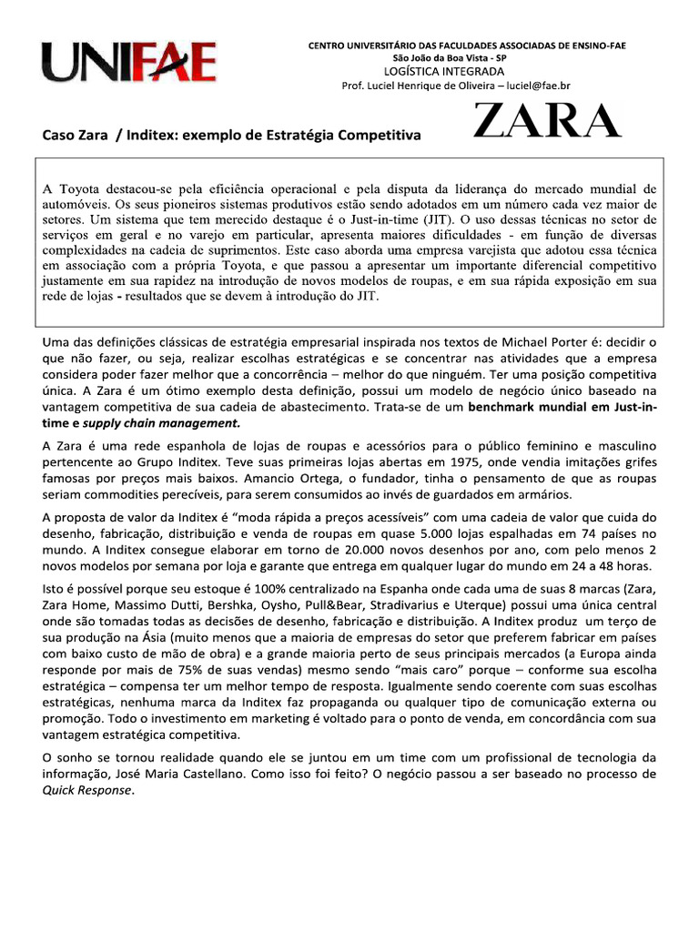 Caso Zara | PDF