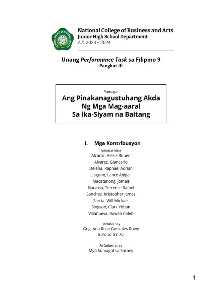 Research Paper Filipino MJR PT 231004 214454 | PDF