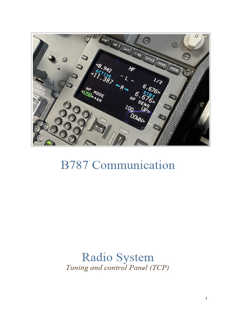 B787 Commu | Download Free PDF | Air Traffic Control | High Frequency