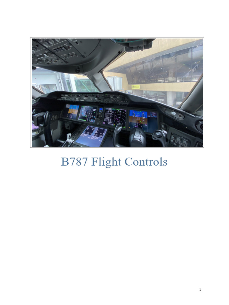 787 Flight Controls CBT | PDF | Aircraft Flight Control System | Flight Control Surfaces