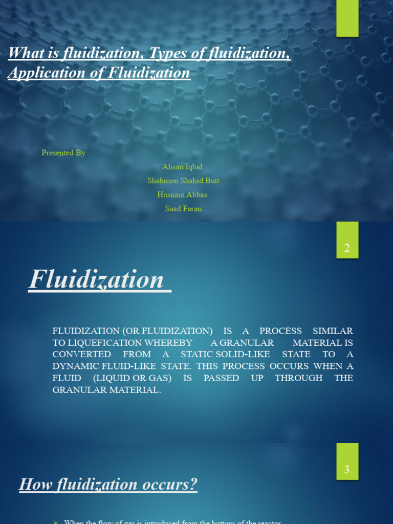 What Is Fluidization, Types of Fluidization | PDF | Fluidization | Nature