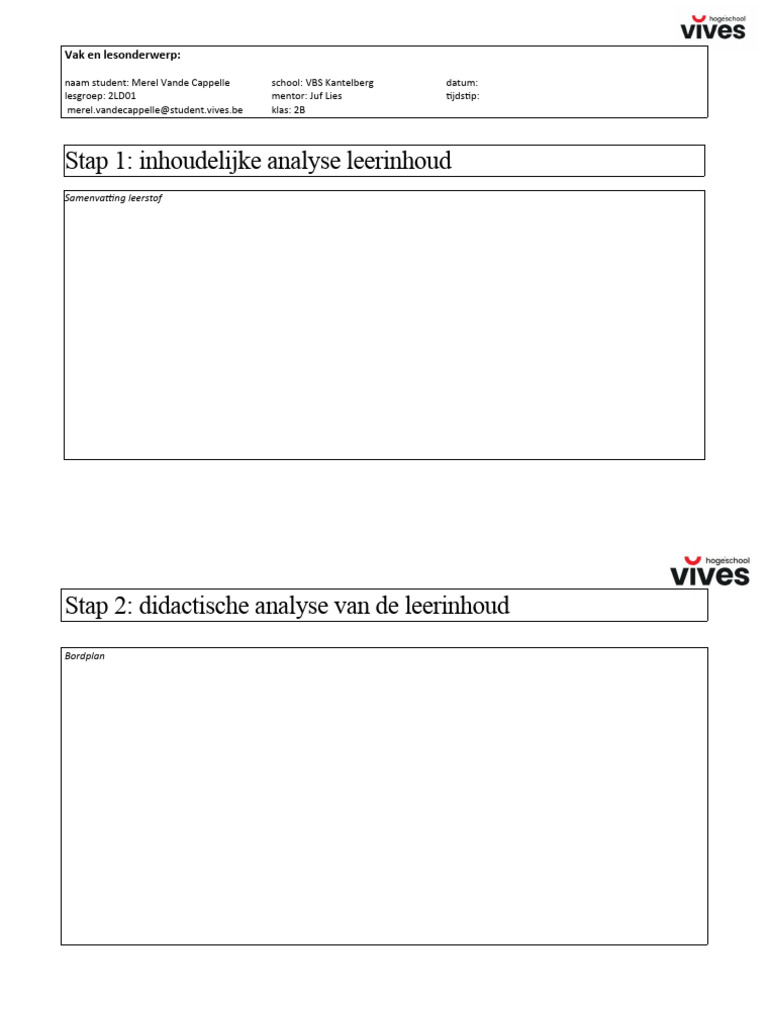 LVB Blok 4 Les 42 | PDF