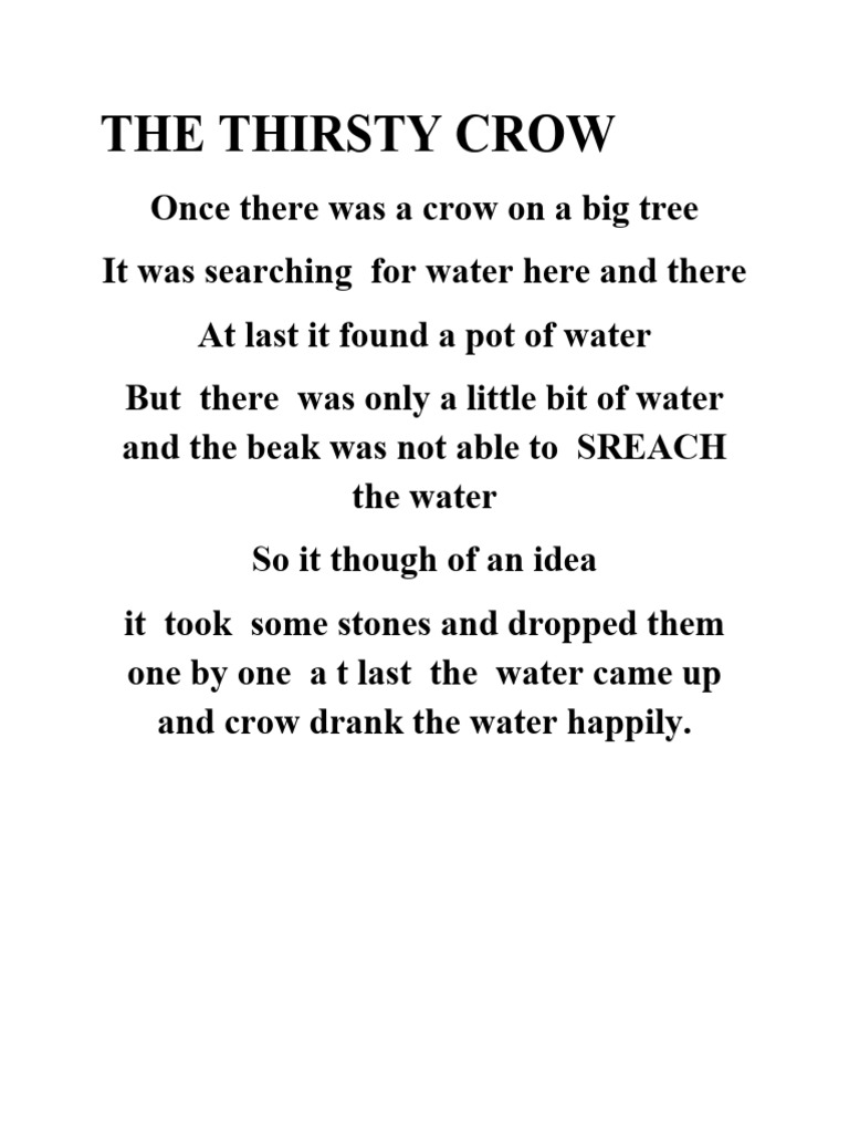The Thirsty Crow | PDF