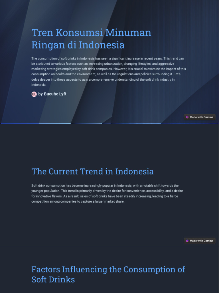 Tren Konsumsi Minuman Ringan Di Indonesia | PDF | Soft Drink | Marketing