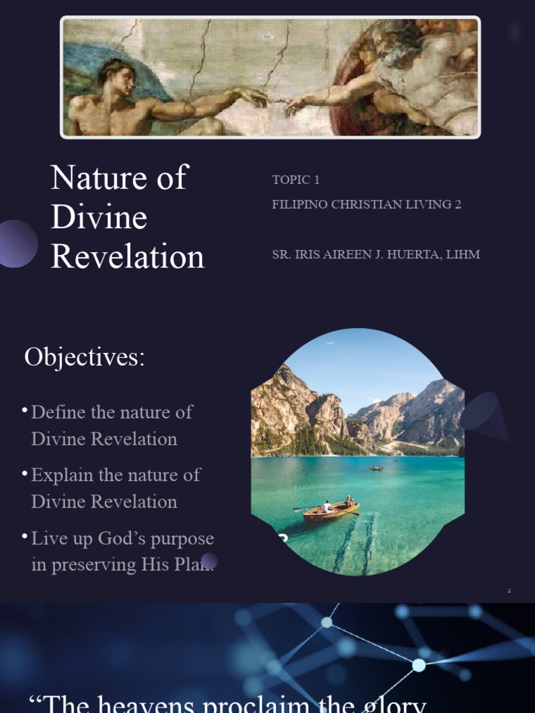 FCL 2 - 1Nature of Divine Revelation | PDF | Revelation | God