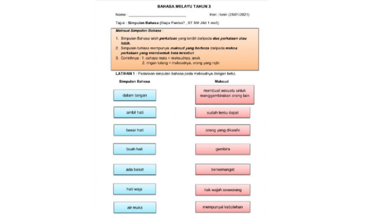 BM TH 3 Simpulan Bahasa | PDF