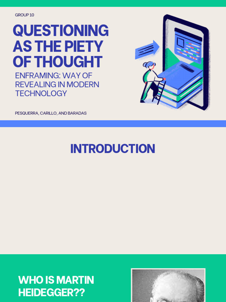 Heidegger's Questioning in Technology | PDF | Martin Heidegger ...