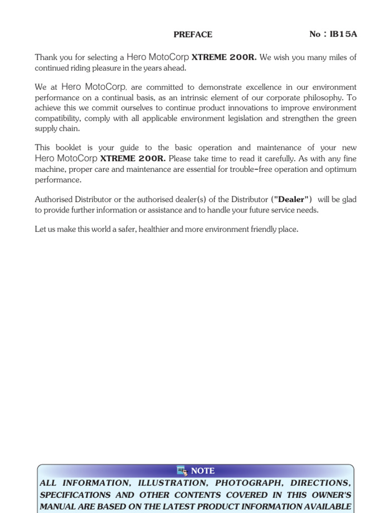 XTREME 200R OM - Compressed 1 | PDF | Anti Lock Braking System | Headlamp