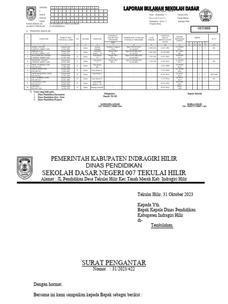 LAPBUL OKTOBER | PDF