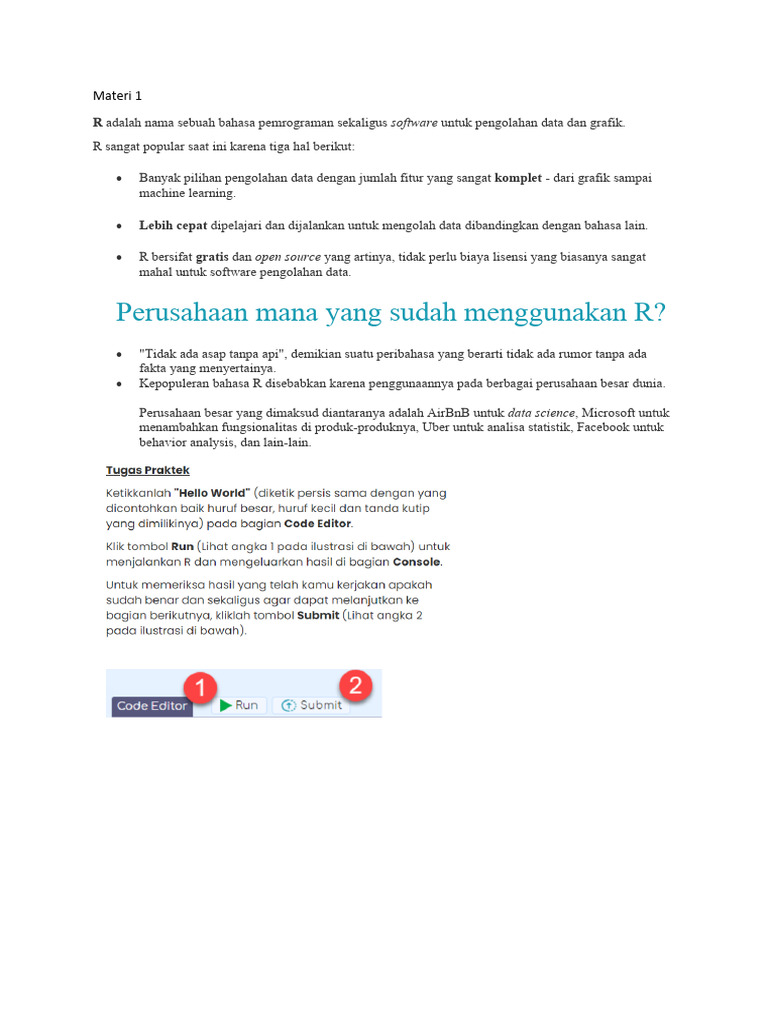 Panduan Dasar R untuk Pemula | PDF