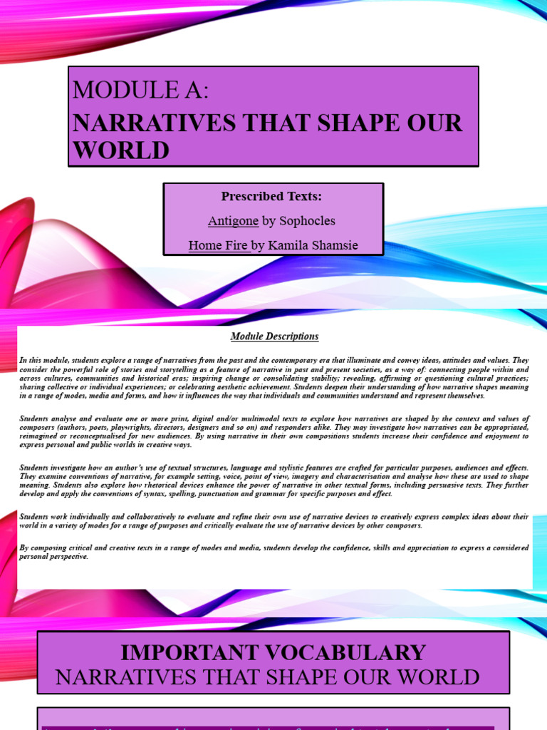 Narratives That Shape Our World | PDF | Sophocles | Greek Tragedy