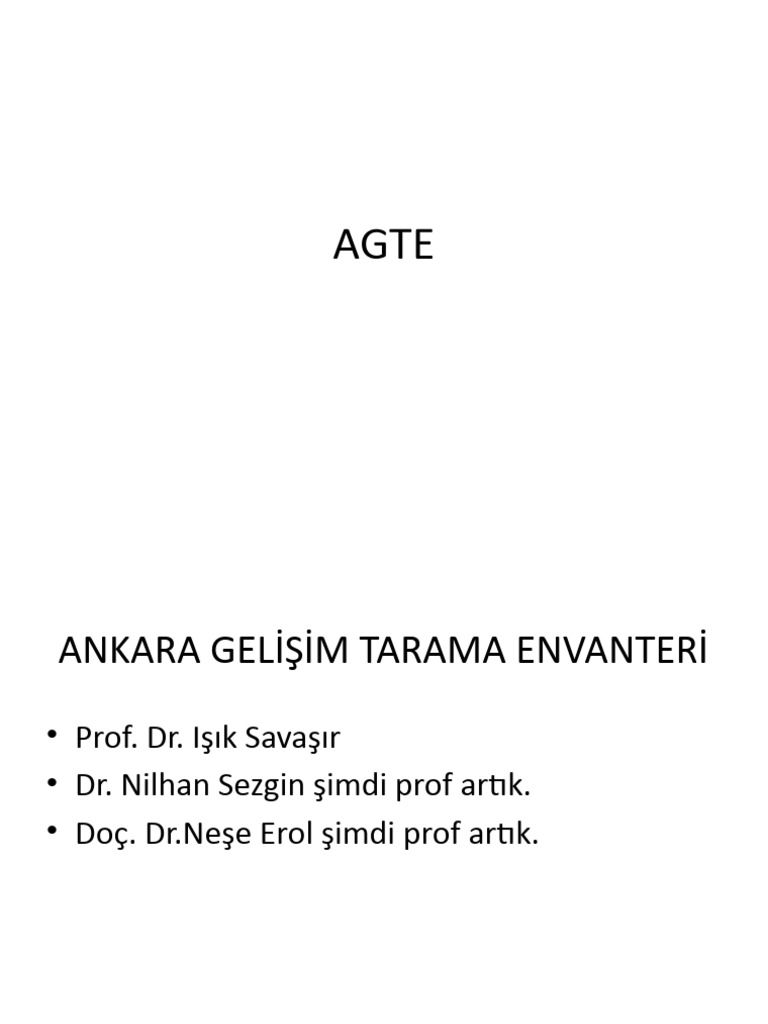 AGTE | PDF